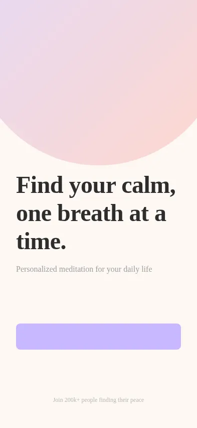 Serene Wellness App