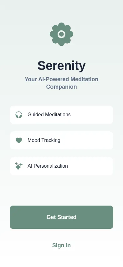 Serenity AI Meditation