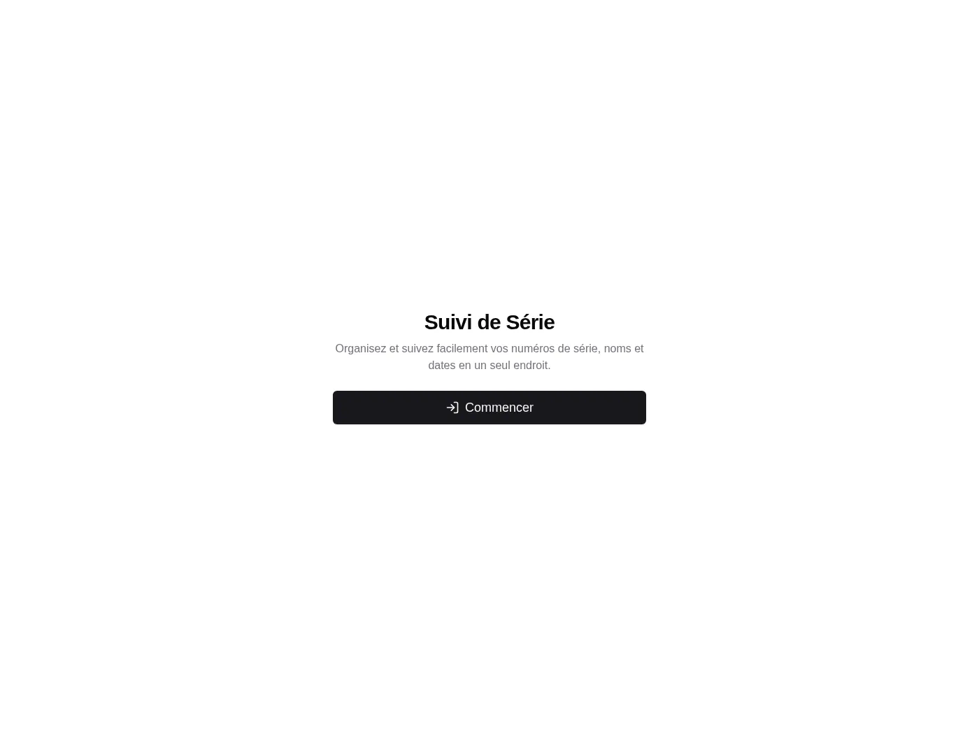 Serial Entry Tracker