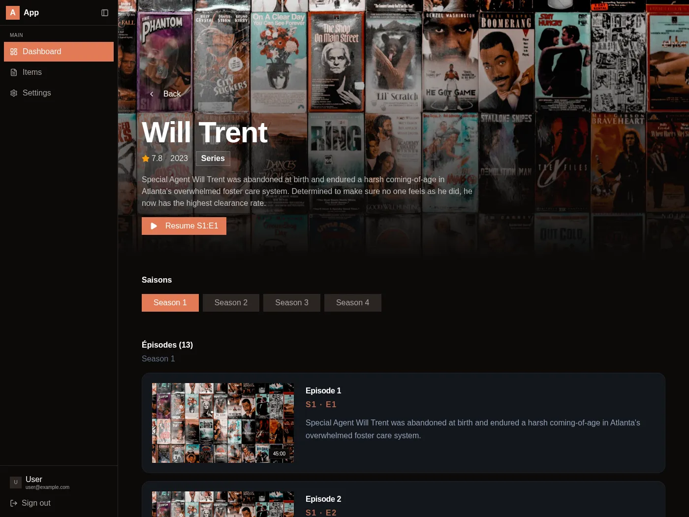 SerieStarker Episode Viewer