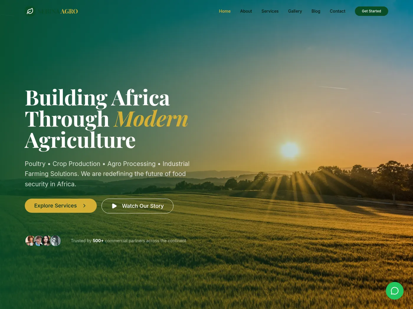 Serina Agro Web Presence
