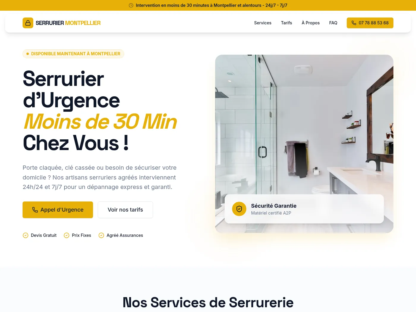 Serrurier Montpellier Site