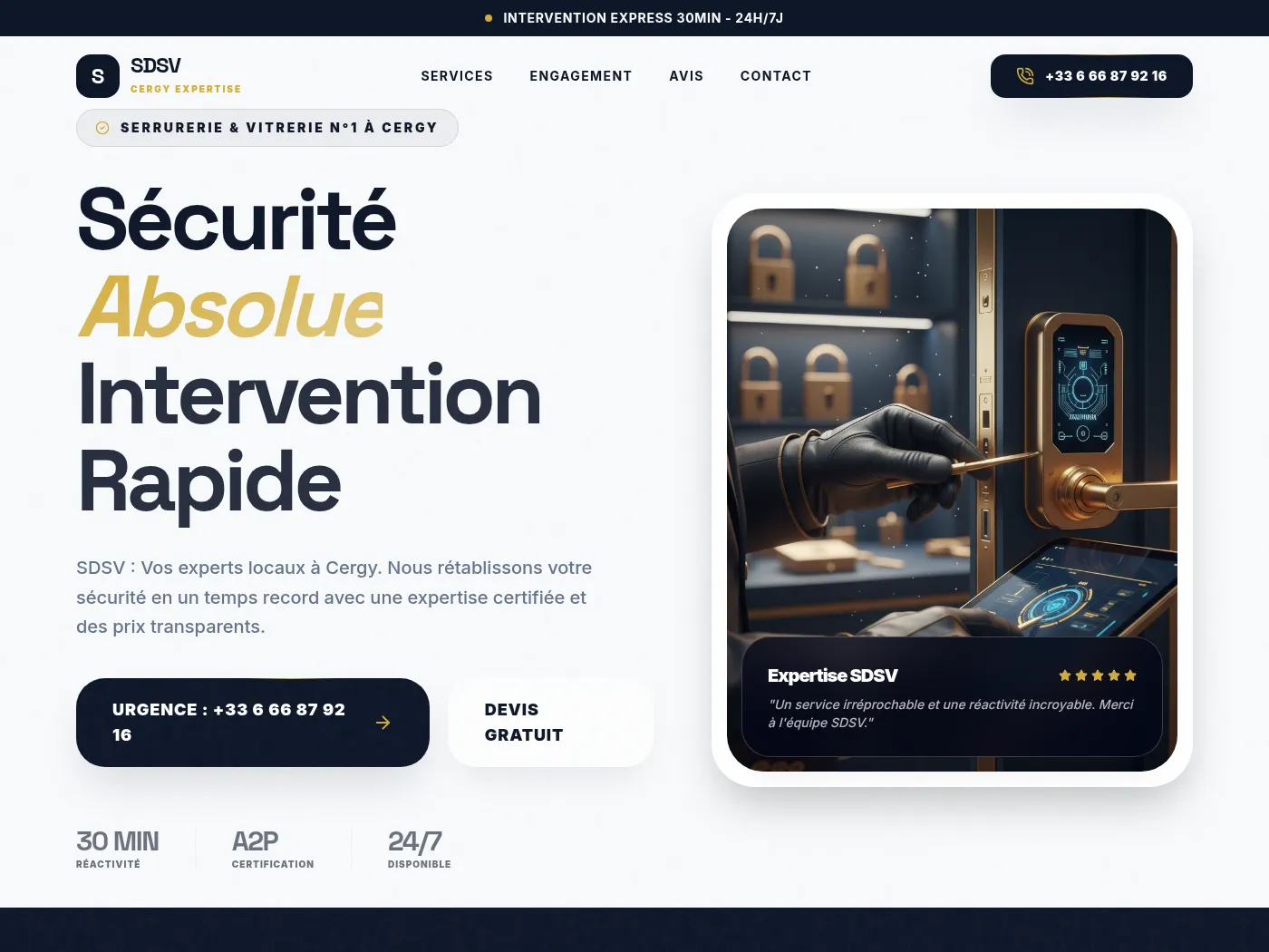 Serrurier Vitrine Pro
