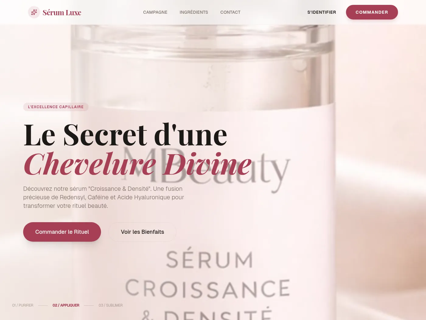 Sérum Luxe Promo Vidéo
