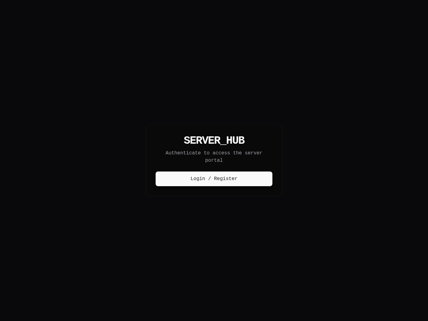 Server Chat & Admin Hub