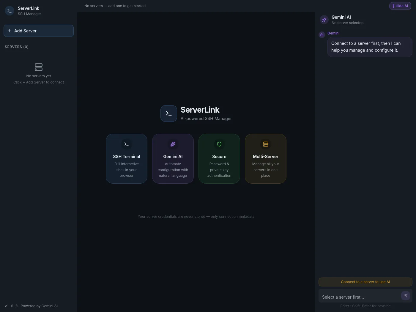 Server Connect Wizard