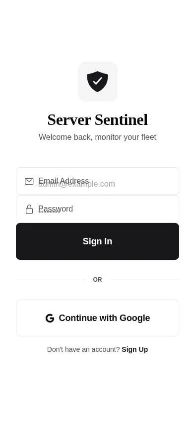 Server Sentinel App