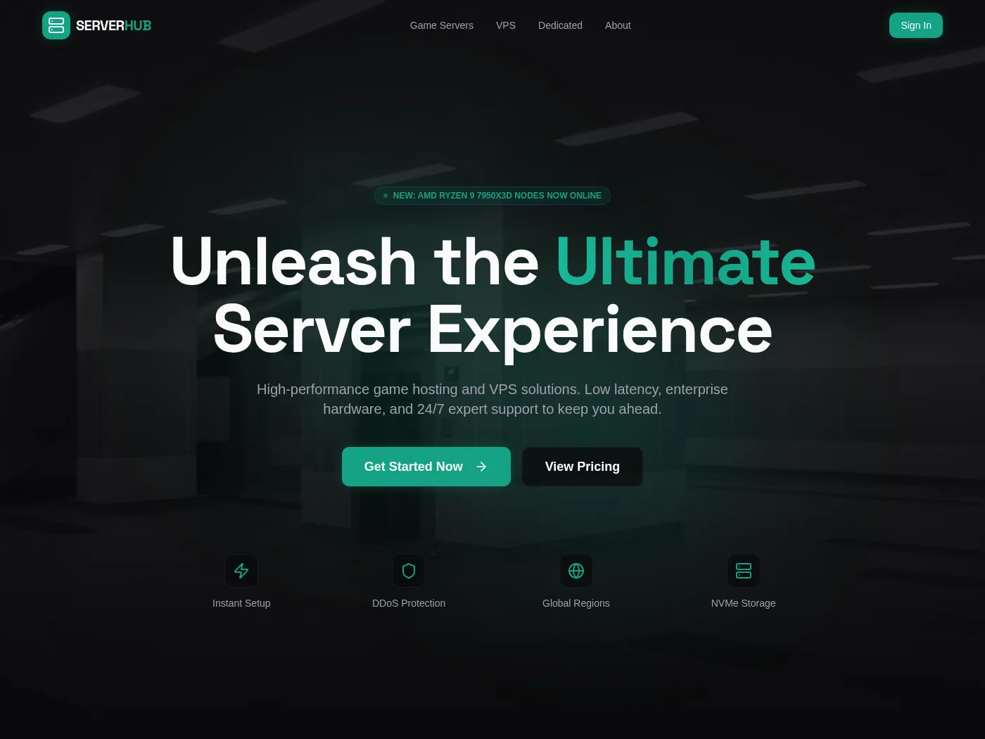 ServerHub Web Portal