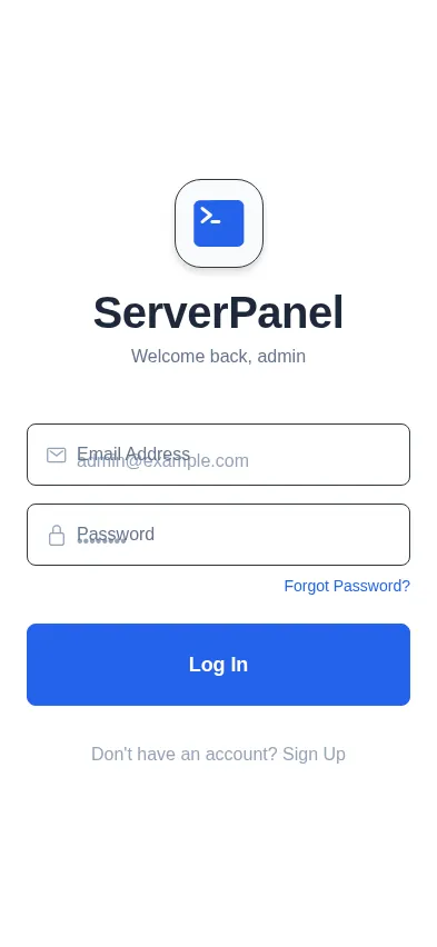 ServerPanel Mobile