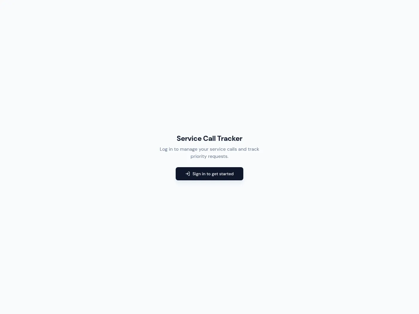 Service Call Tracker