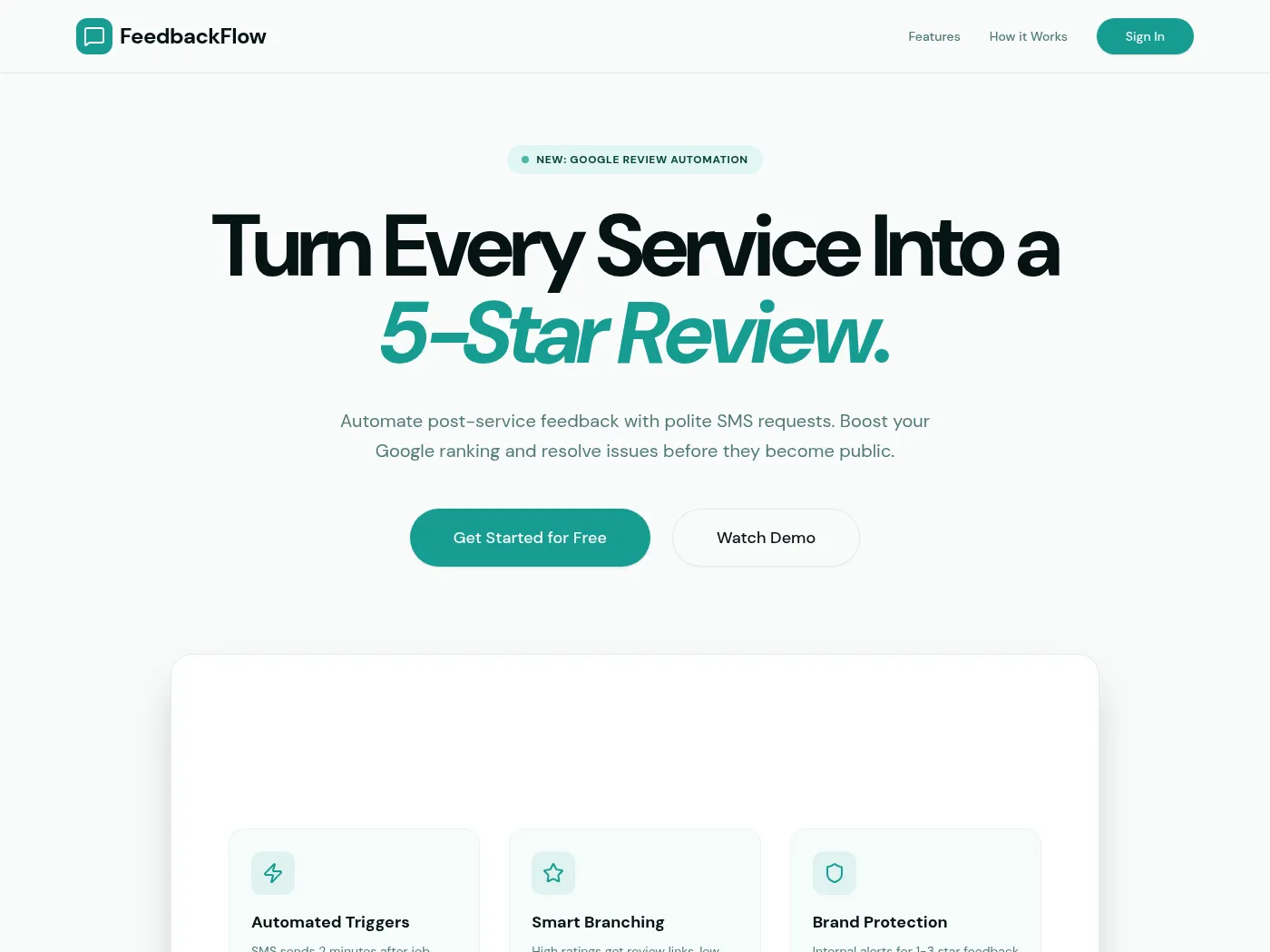 Service Feedback Flow