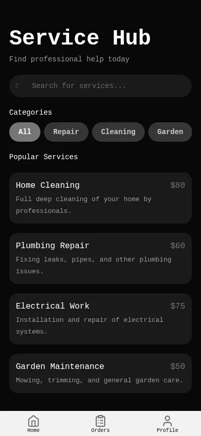 Service Order Hub