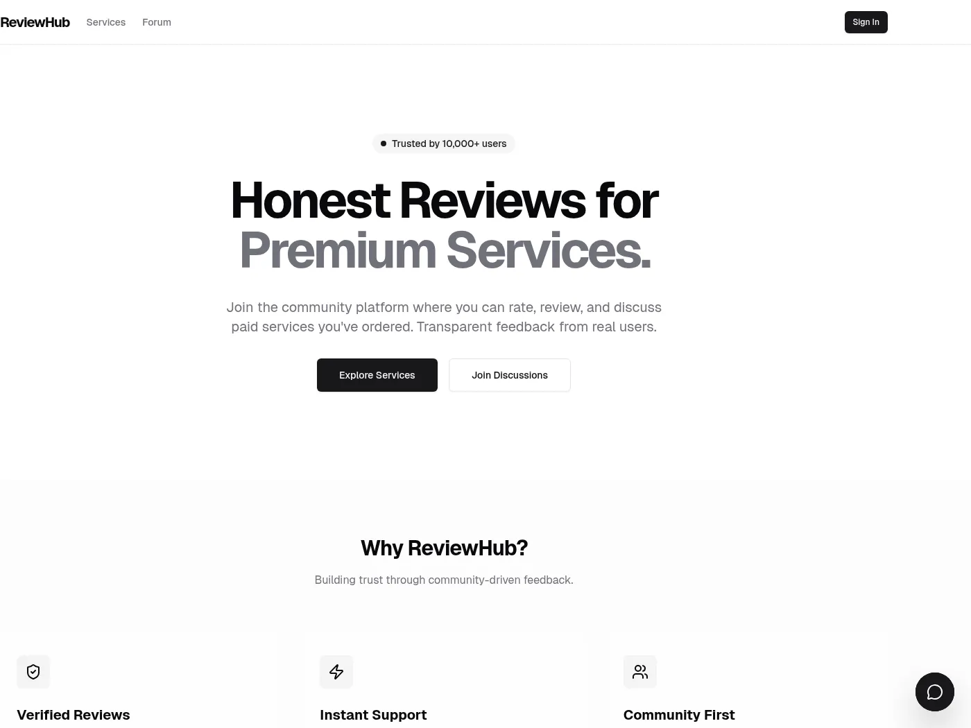Service Review Hub