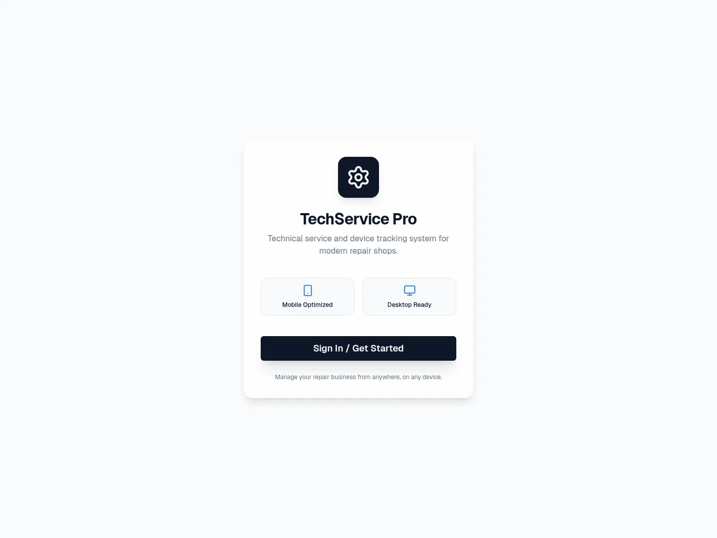 Tech Service Tracker