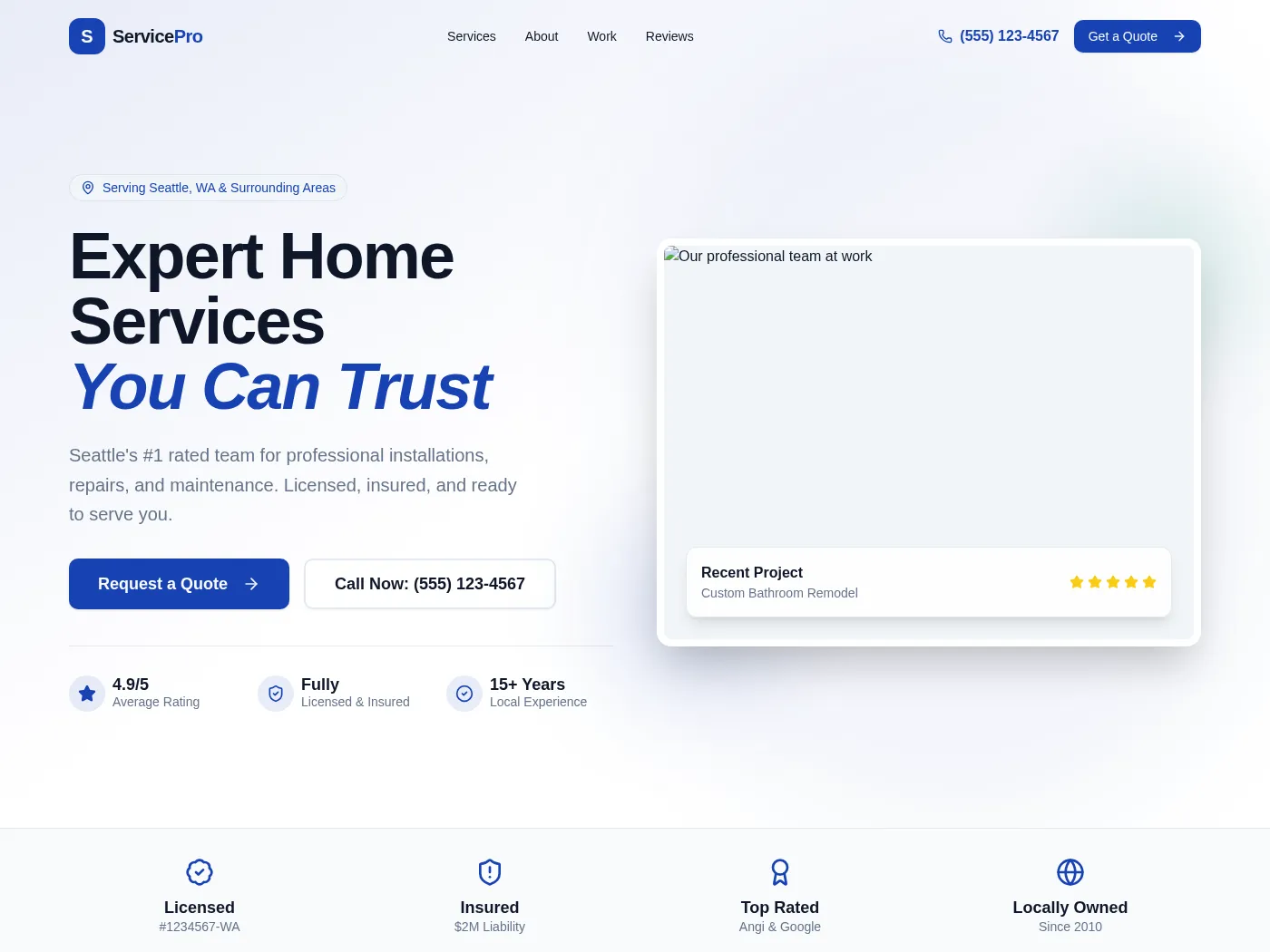 Local Service Pro Site