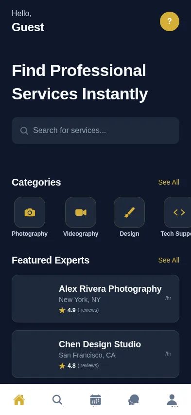 ServiceConnect Mobile App