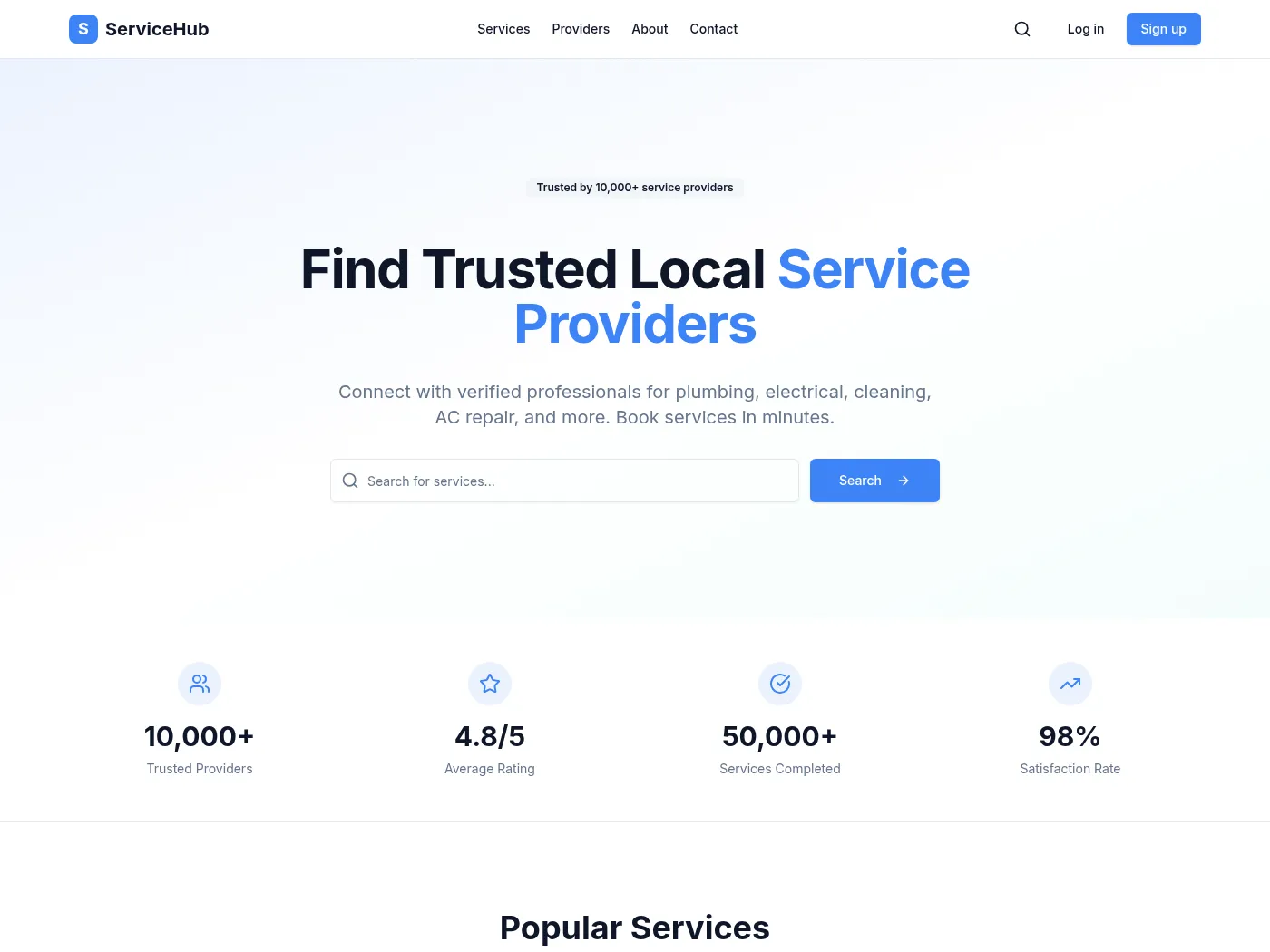 ServiceHub Marketplace