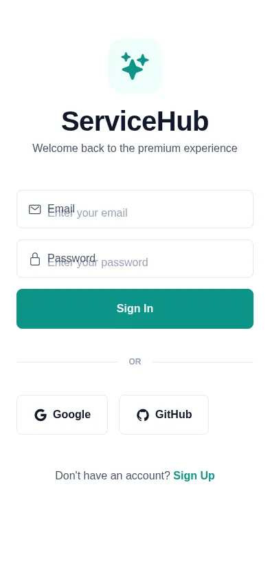 ServiceHub Mobile