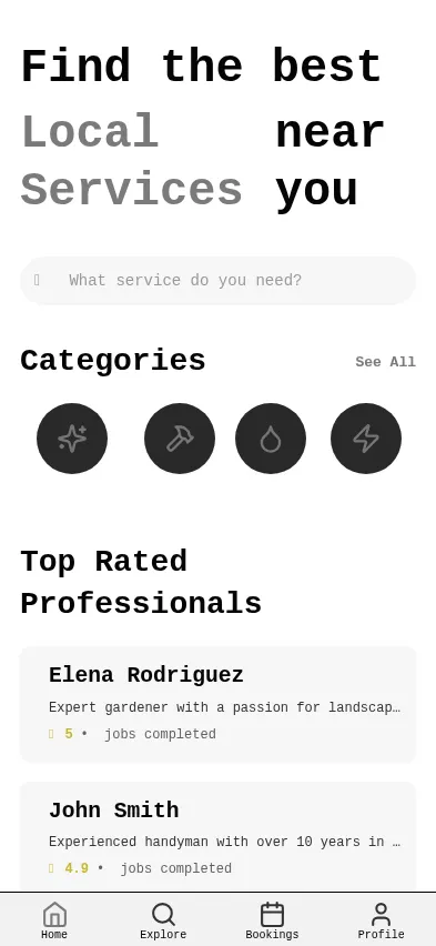 ServiceHub Mobile