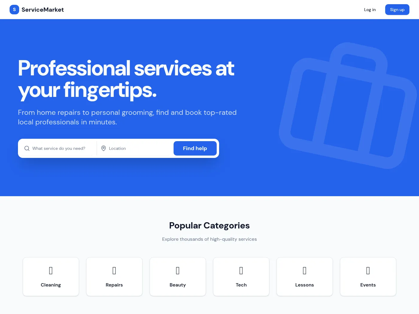 ServiceMarket Platform