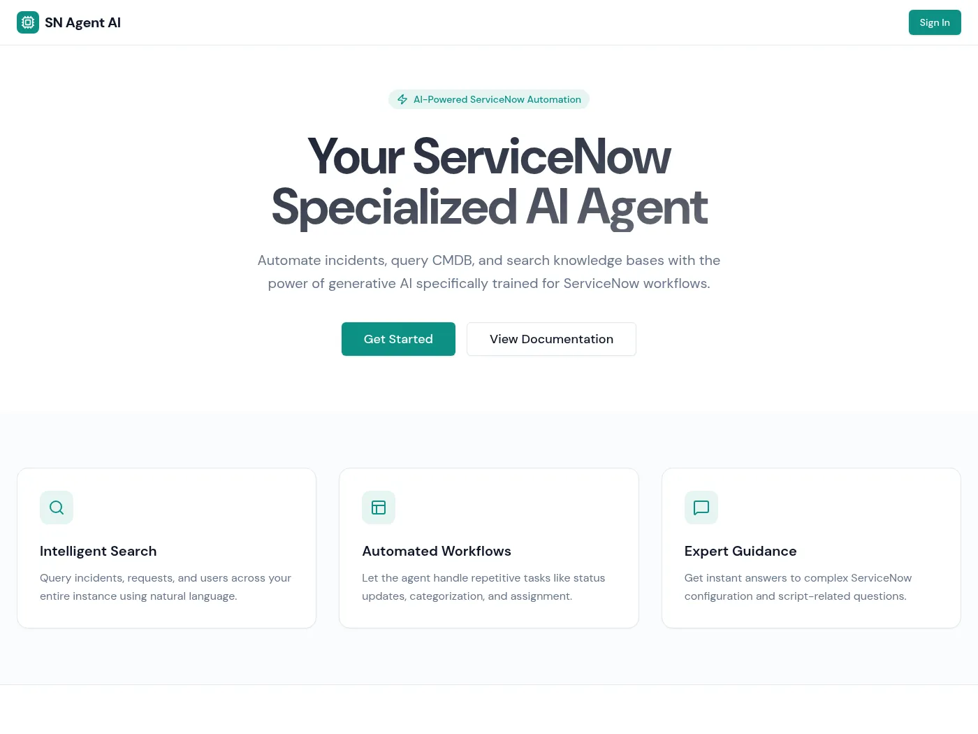 ServiceNow Agent AI