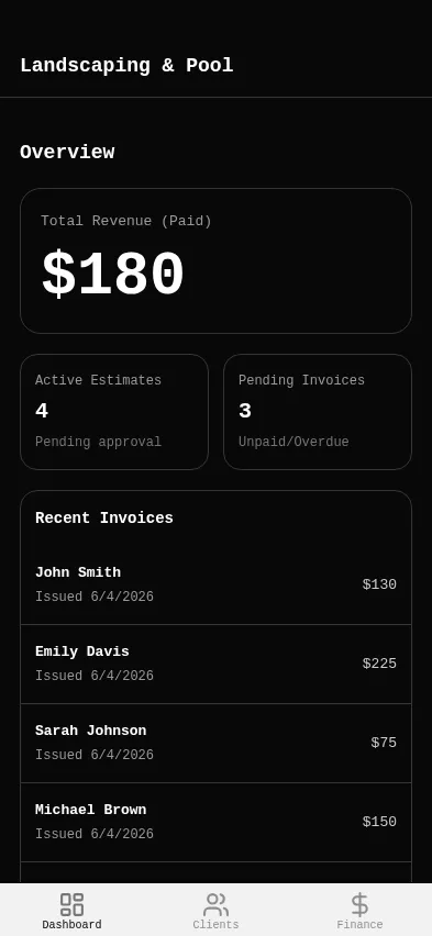 ServicePro Dashboard