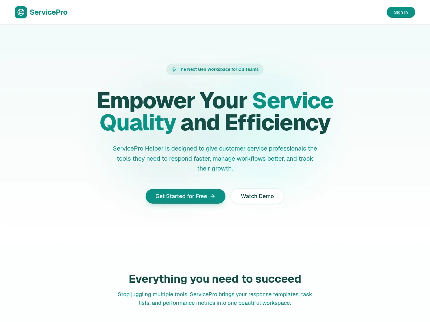 ServicePro Helper