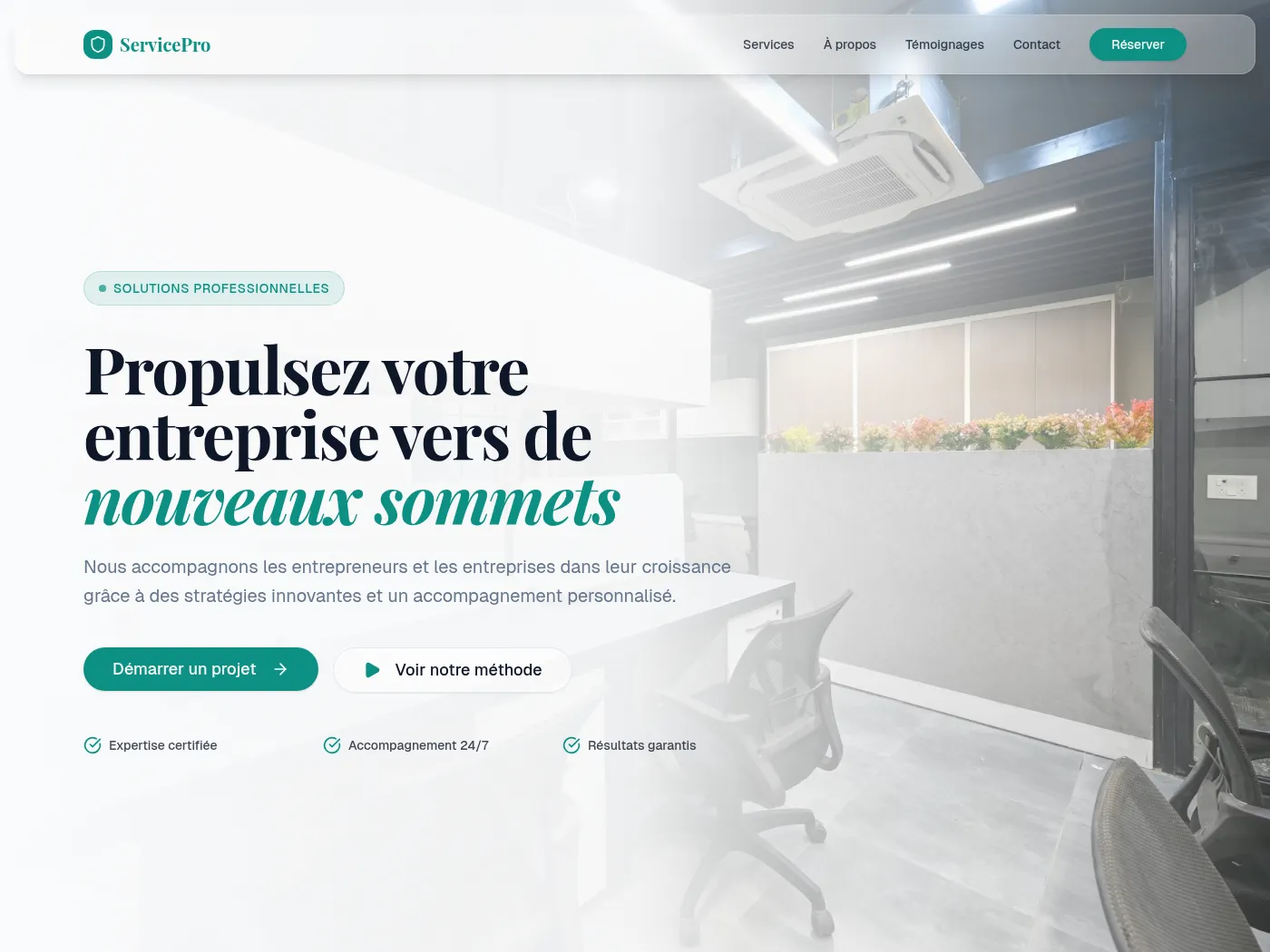 ServicePro Site Web