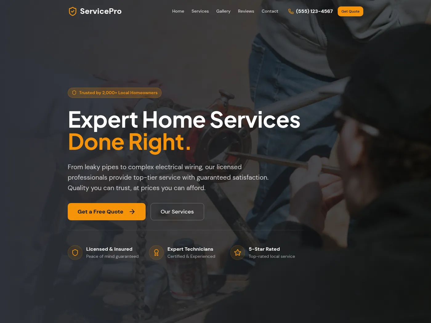ServicePro Web Hub