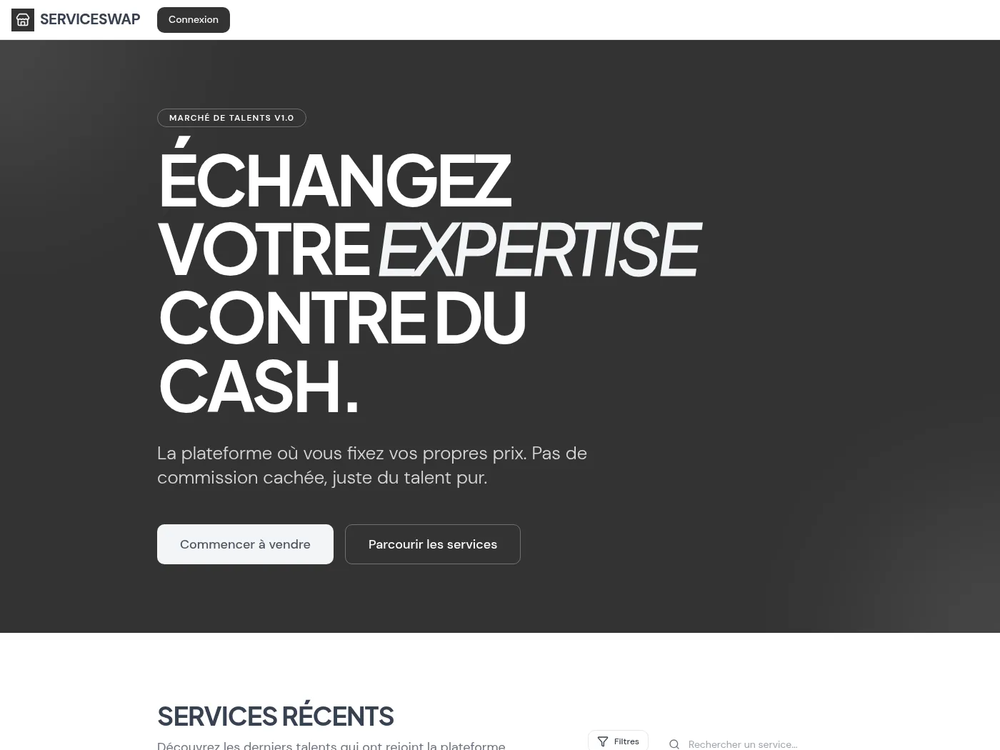 ServiceSwap Marketplace