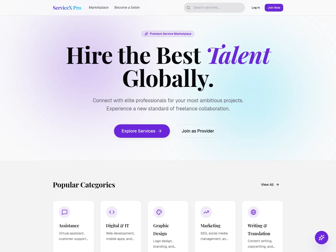 ServiceX Pro Platform