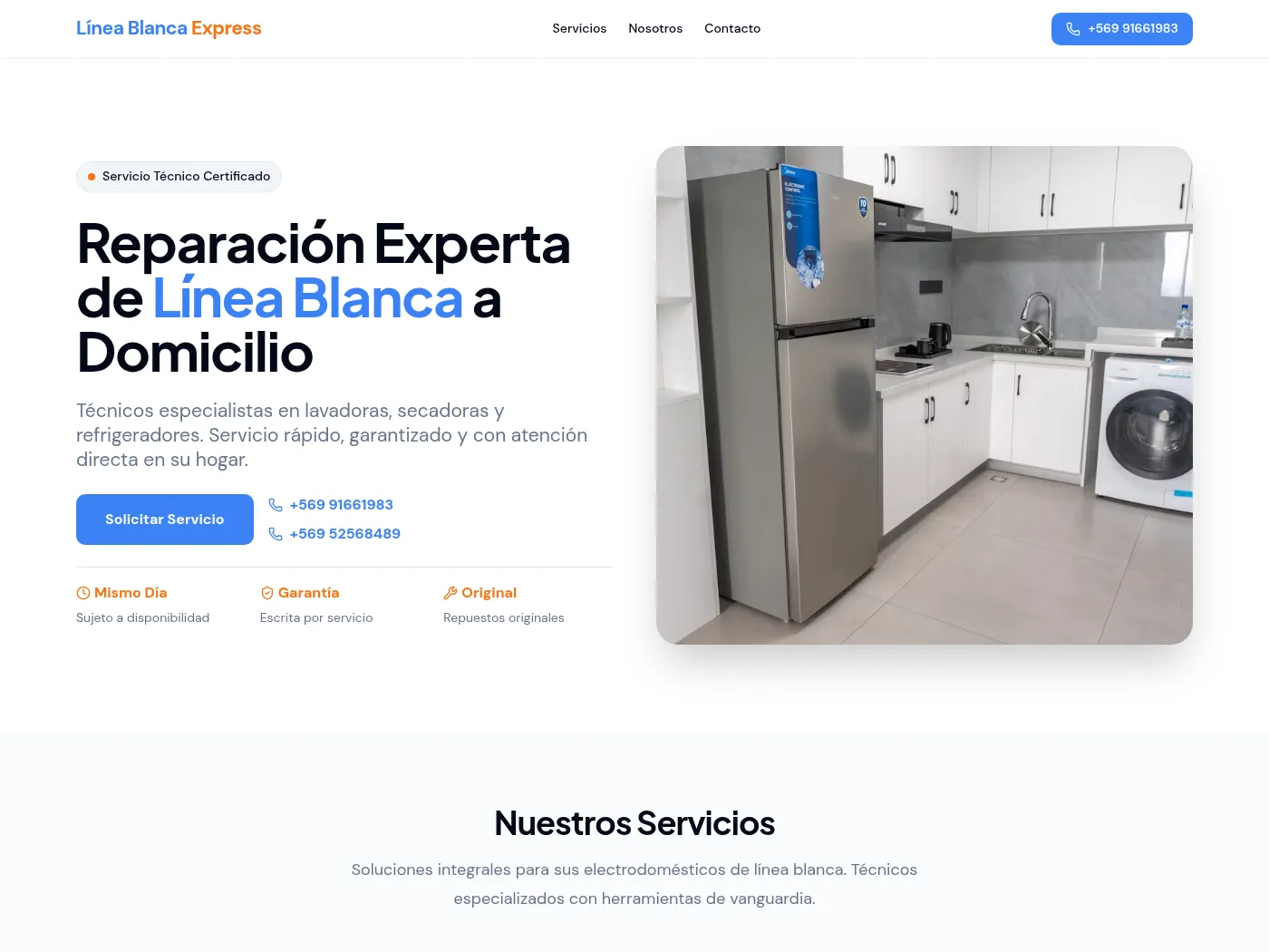 Servicio Linea Blanca Express