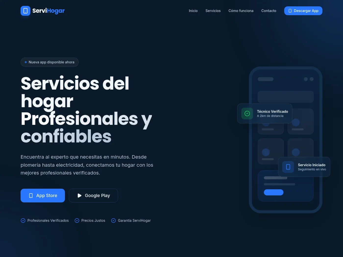 ServiHogar Landing Page
