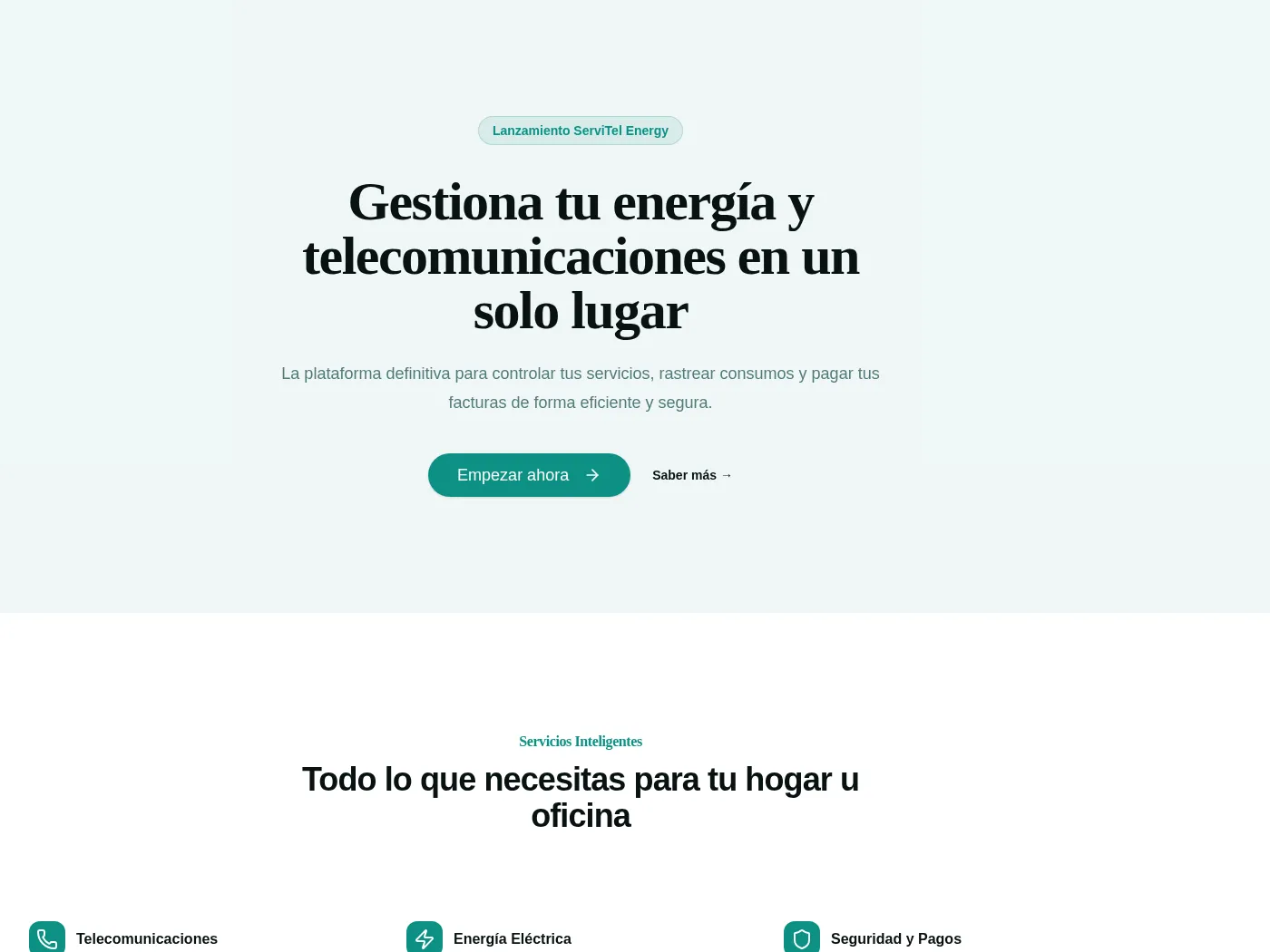 ServiTel Energy App