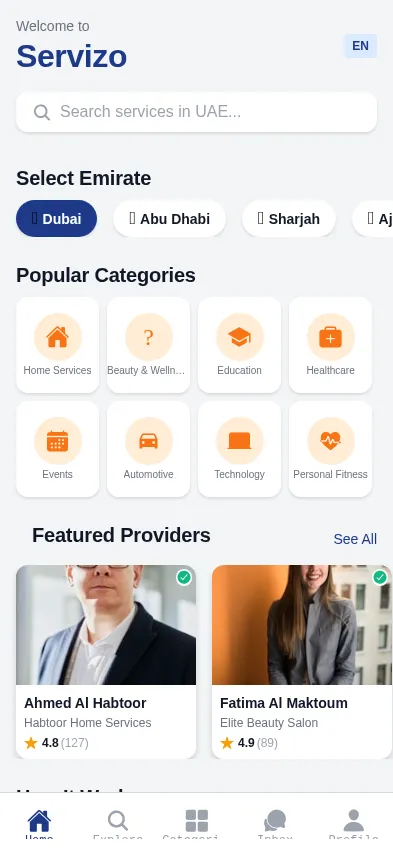 Servizo Marketplace App