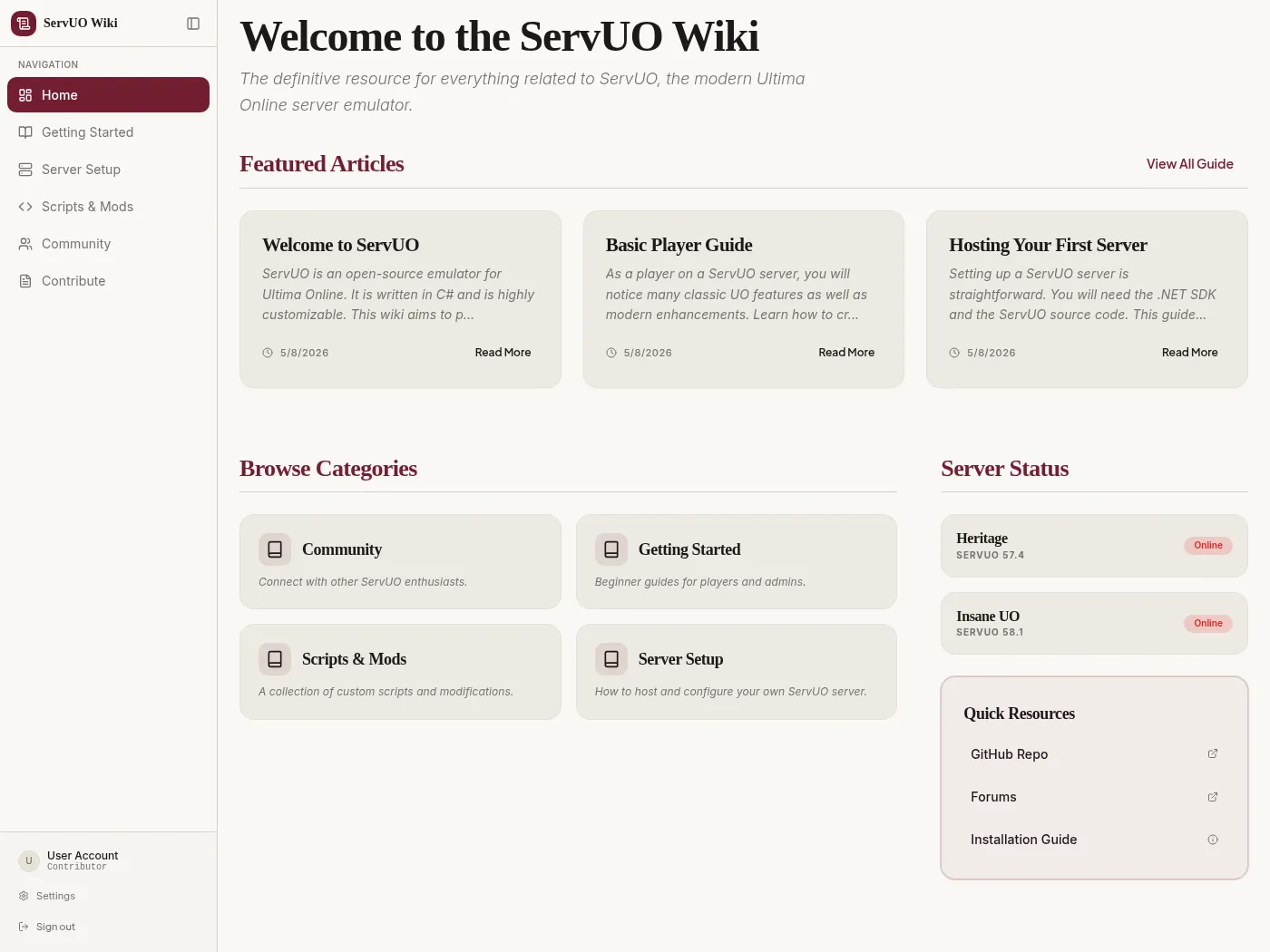 ServUO Freeserver Wiki