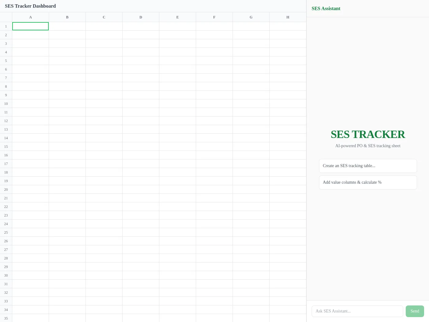 SES Tracker Dashboard