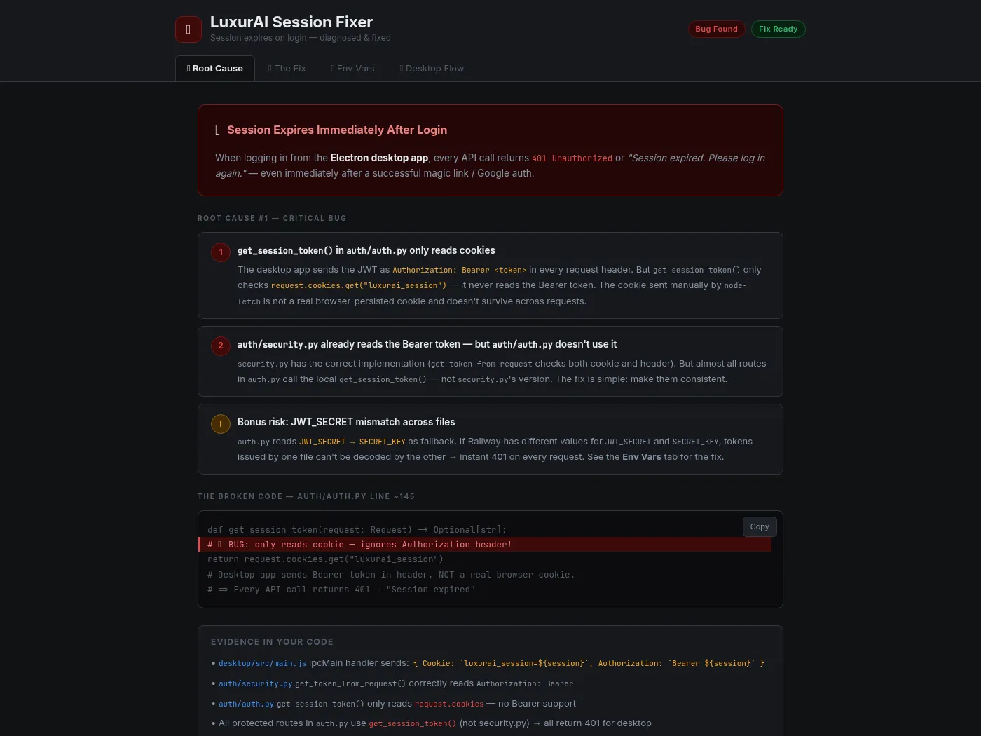 Session Fixer