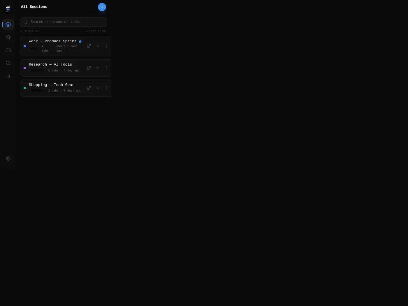 Sessions Workspace Manager