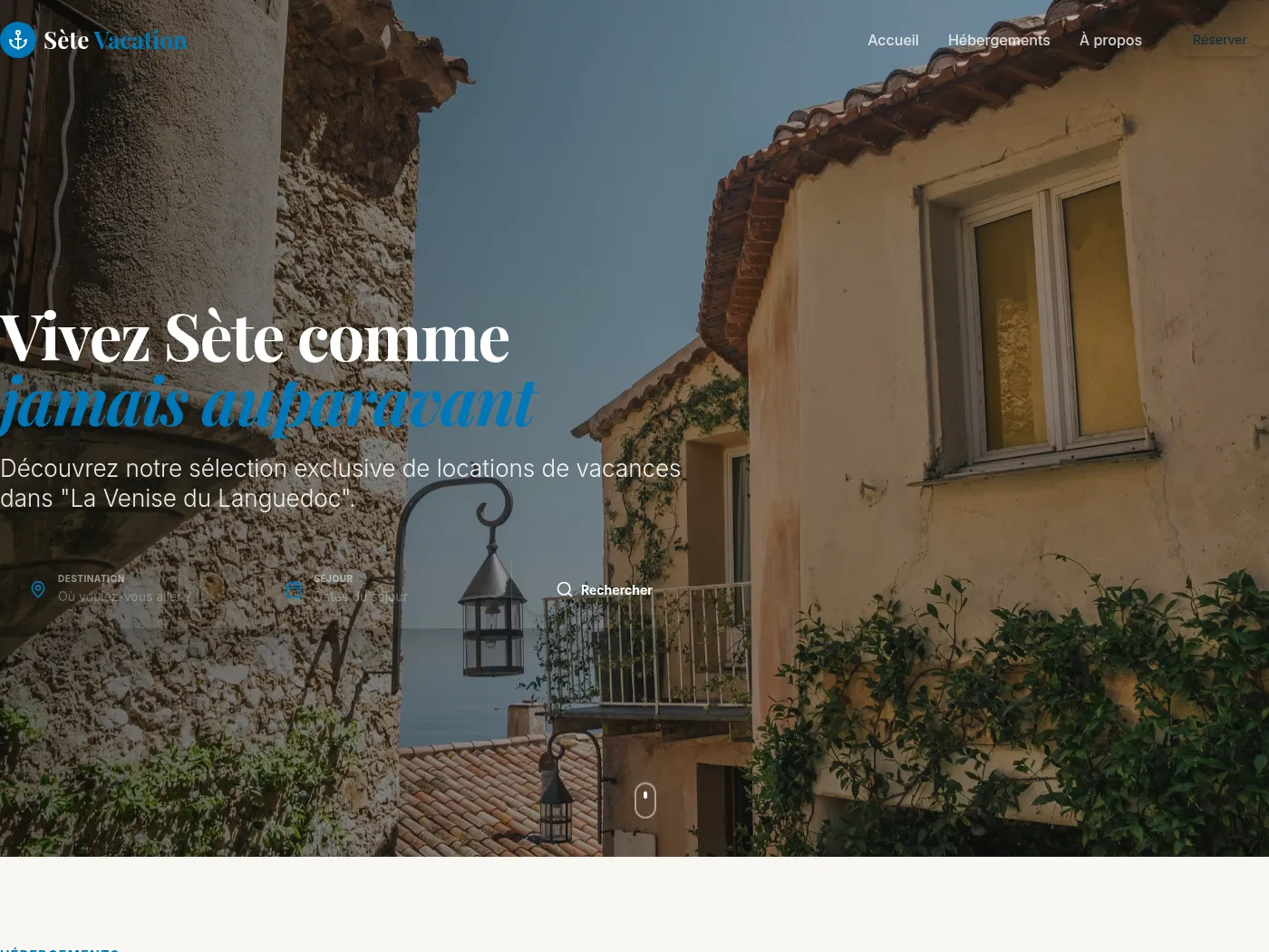 Sete Vacation Rental Site
