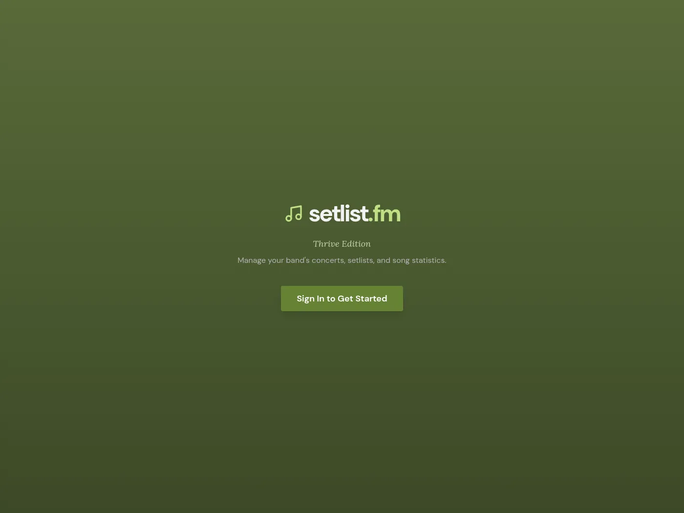 SetlistFM Thrive Edition (Remix)