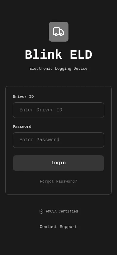 Settings & Login Screens