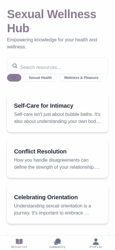 Sexual Wellness Hub