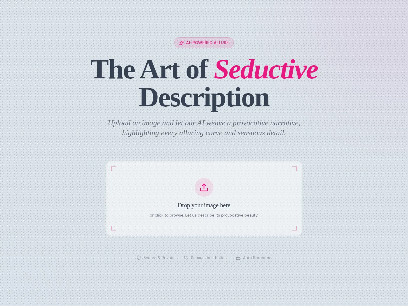 Sensual Image Describer