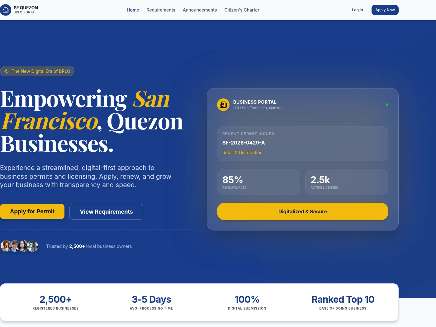 SF Quezon Licensing Portal