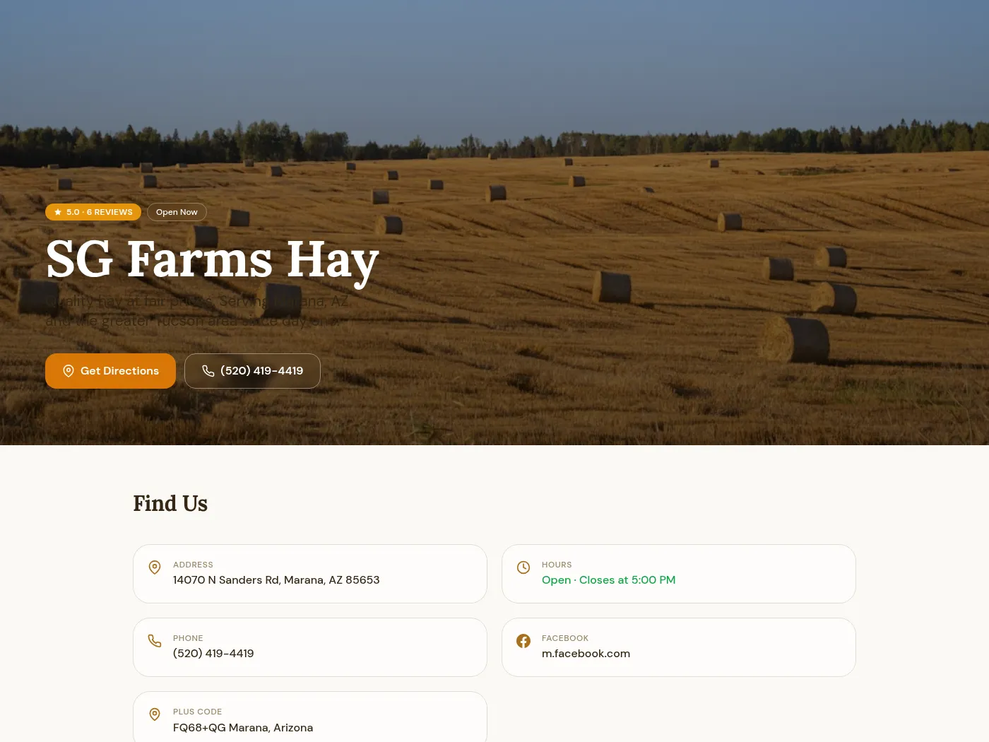 SG Farms Hay Finder