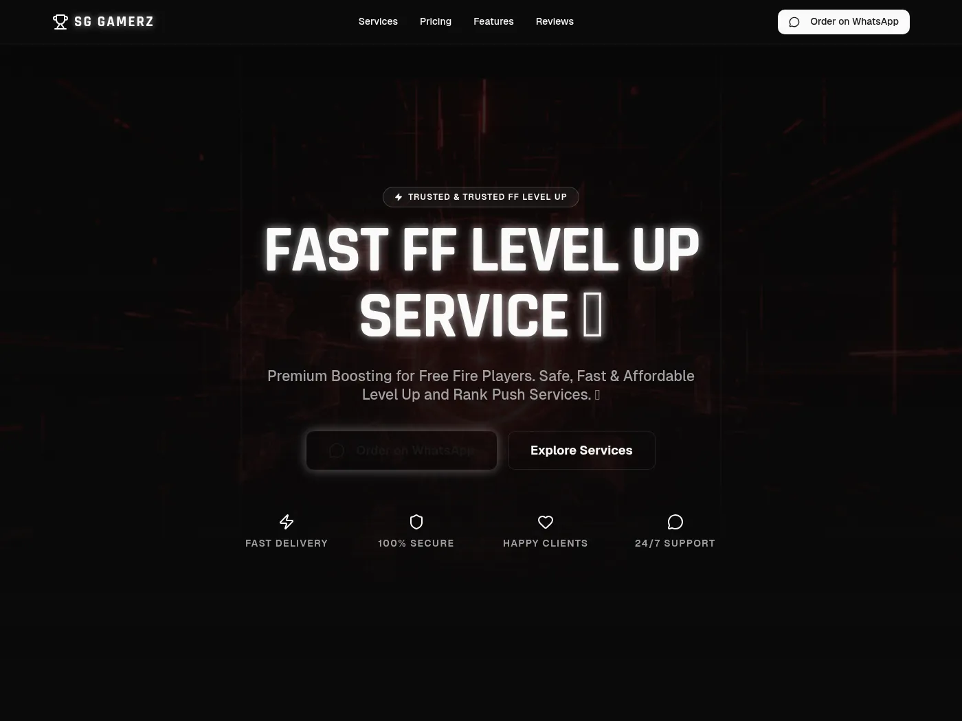 SG Gamerz Boosting Site