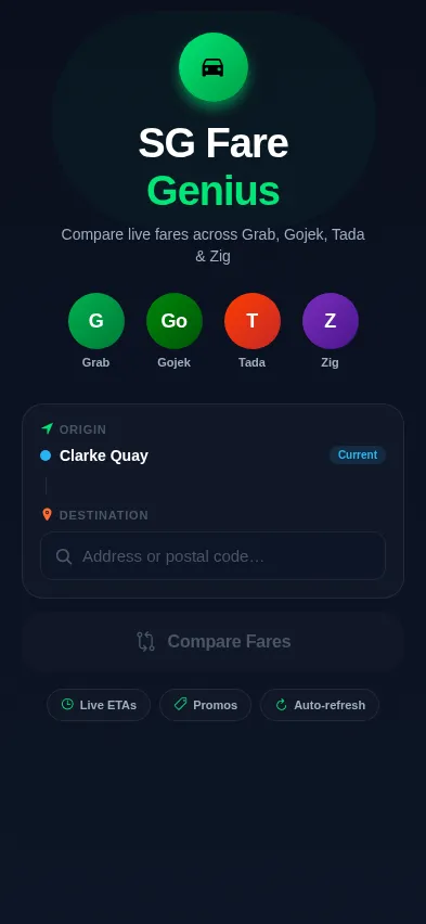 SG Taxi Fare Genius