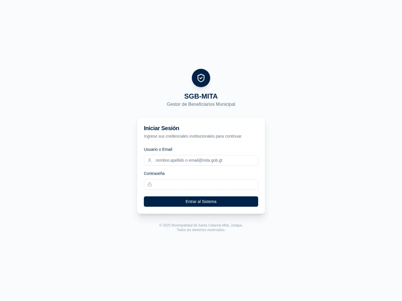 SGB-MITA Beneficiaries Manager