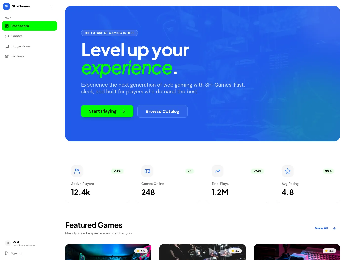 SH-Games Modern Redesign
